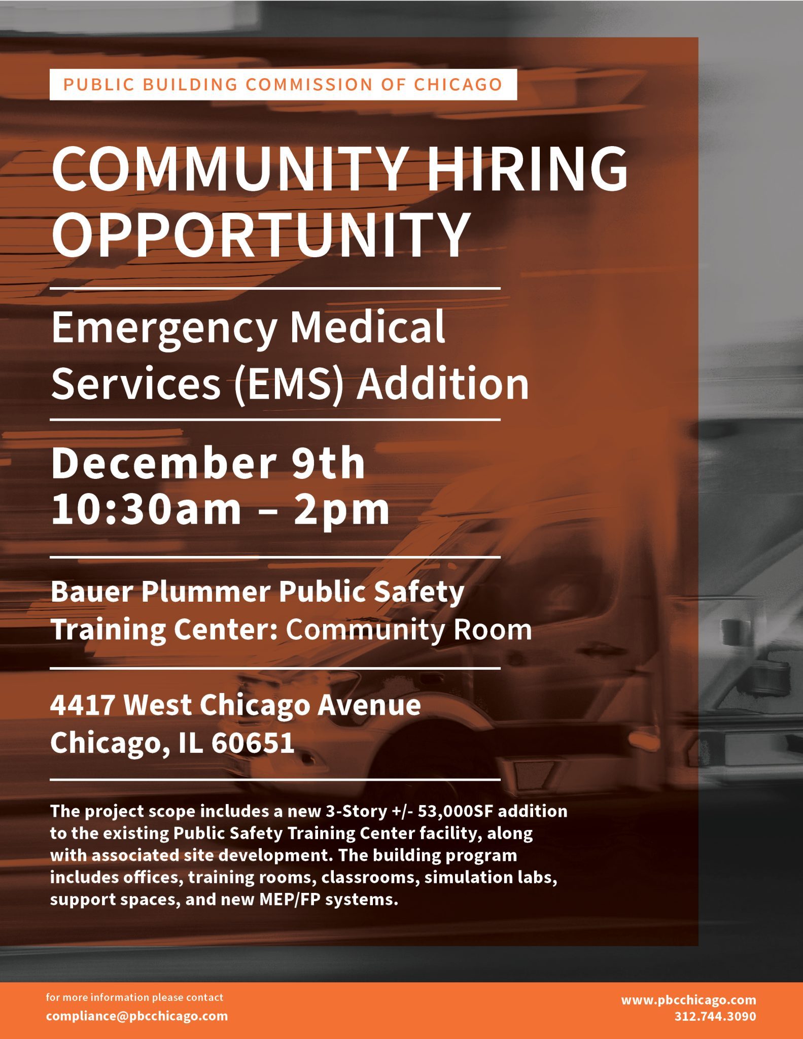 EMS Addition Hiring Event_Flyer Final_12032024 - PBC Chicago